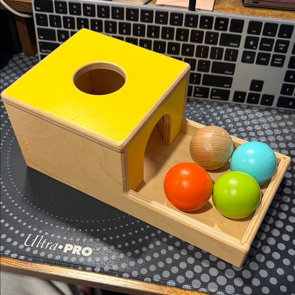 LOVEVERY | Toys | Lovevery Colorful Wooden Ball Drop Box Inspector Play ...